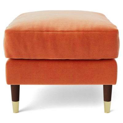 Argos Product Support for Swoon Rieti Velvet Ottoman Footstool Burnt Orange 200 8976