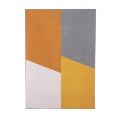 Argos Product Support for Argos Home Geometric Block Mustard Cut Pile ...