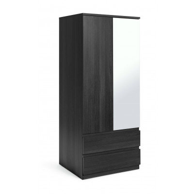 Argos Product Support for Habitat Jenson 2 Door 2 Drawer Mirror Wardrobe Black Brown 313 0001