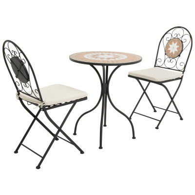 Argos Product Support for Argos Home Genoa 2 Seater Metal Garden Bistro Set Black 342 0649