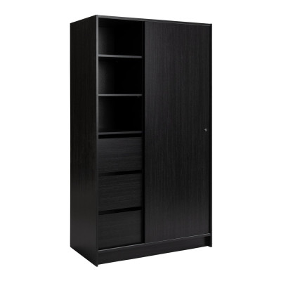 Argos Product Support for Argos Home Malibu 1 Door Sliding Wardrobe Black 363 8802