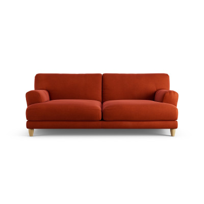 Argos Product Support for Habitat Askem Velvet 3 Seater Sofa Burnt Orange Ash Leg 704 6373