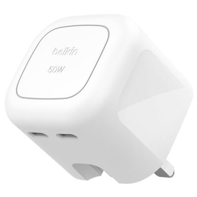 Argos Product Support for Belkin 50W Dual USB-C GaN Wall Charger ...